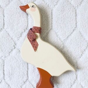 American Vintage | Accents | Vintage Handmade Hand Painted Wooden Duck ...